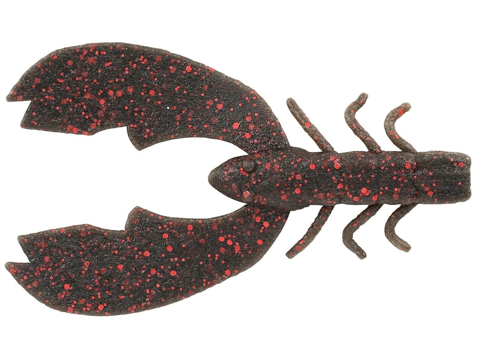 Berkley 1520657 Powerbait Mxscnt Chig Craw Black Red Fleck 4" Fishing ...