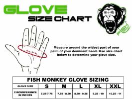 Fish Monkey Half Finger Guide Glove Americana (Select Size) FM11-AMER ...