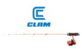Clam Genz Spring Bobber Ice Rod Combo 25'' Ultra Light 16080 ...