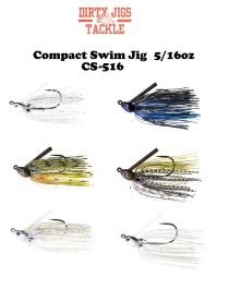 Dirty Jigs Compact Swim Jig 5/16oz (Select Color) CS-516 - Fishingurus ...