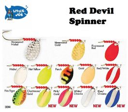 Litle Joe Red Devil Spinner #3 CL Blade #2 Hook (Select Color) LR3 ...