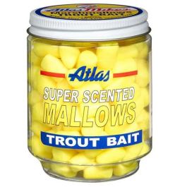 Atlas Mike's Super Scented Mallows Trout Bait 1.5oz Jar (Select Color ...