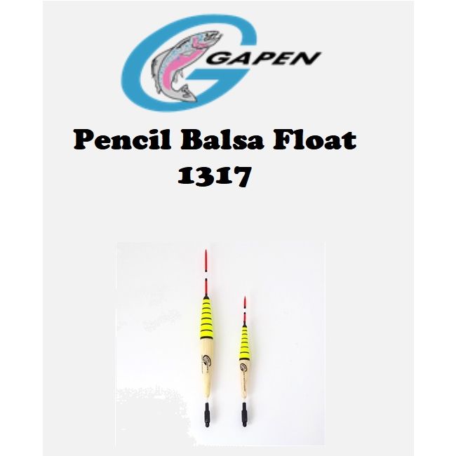 Gapen Balsa Pencil Float (Select Size) 1317 - Fishingurus Angler's ...