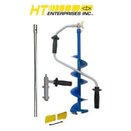 HT Russian Ice Auger Nero Kit 7in Hand Auger w/ Universal Drill Adapter ...