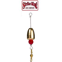 Fishingurus Strike King EZ-Rig Pre Rigged Brass Carolina Rig Weights 2pk EZRIG