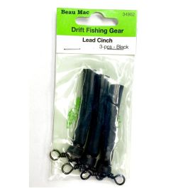 Beau Mac Lead Clinches Black - Fishingurus Angler's International Resources