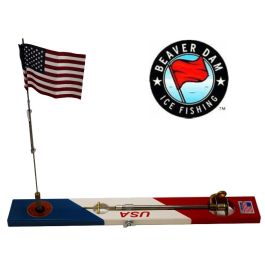 Beaver Dam American Flag Tip Up BDTPAF - Fishingurus Angler's International Resources