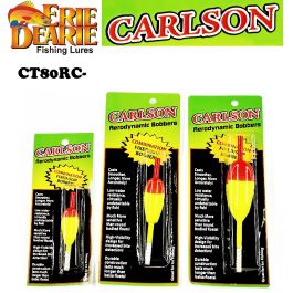 Carlson Aerodynamic Bobber Red/Chart (Select Size) CT80RC - Fishingurus ...