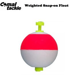 Comal Weighted Round Snap-On Float Red/White 2pk (Select Size) WSSRW ...