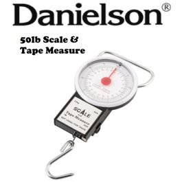 Danielson 50lb Fish Scale & Tape Measure DS50R - Fishingurus Angler's ...