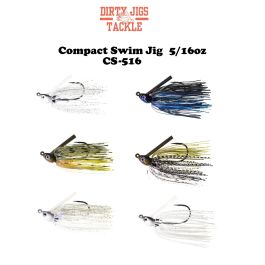 Dirty Jigs Compact Swim Jig 5/16oz (Select Color) CS-516 - Fishingurus ...