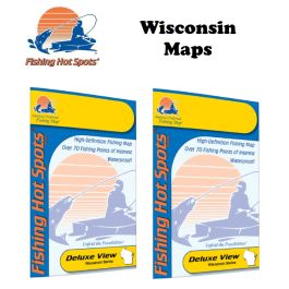 Fishing Hot Spots Maps Wisconsin Deluxe View (Select Lake) M ...