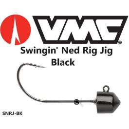 VMC Swingin' Ned Rig Jig Black 3pk (SELECT WEIGHT) SNRJ-BK ...