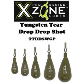 Xzone Tungsten Tear Drop Drop Shot Weight GP (Select Weight) TTDDSWGP ...