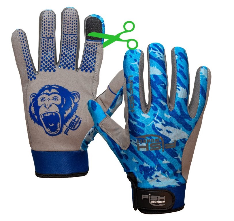 Fish Monkey Free Style Custom Fit Gloves Offshore (Select Size) FM22 ...