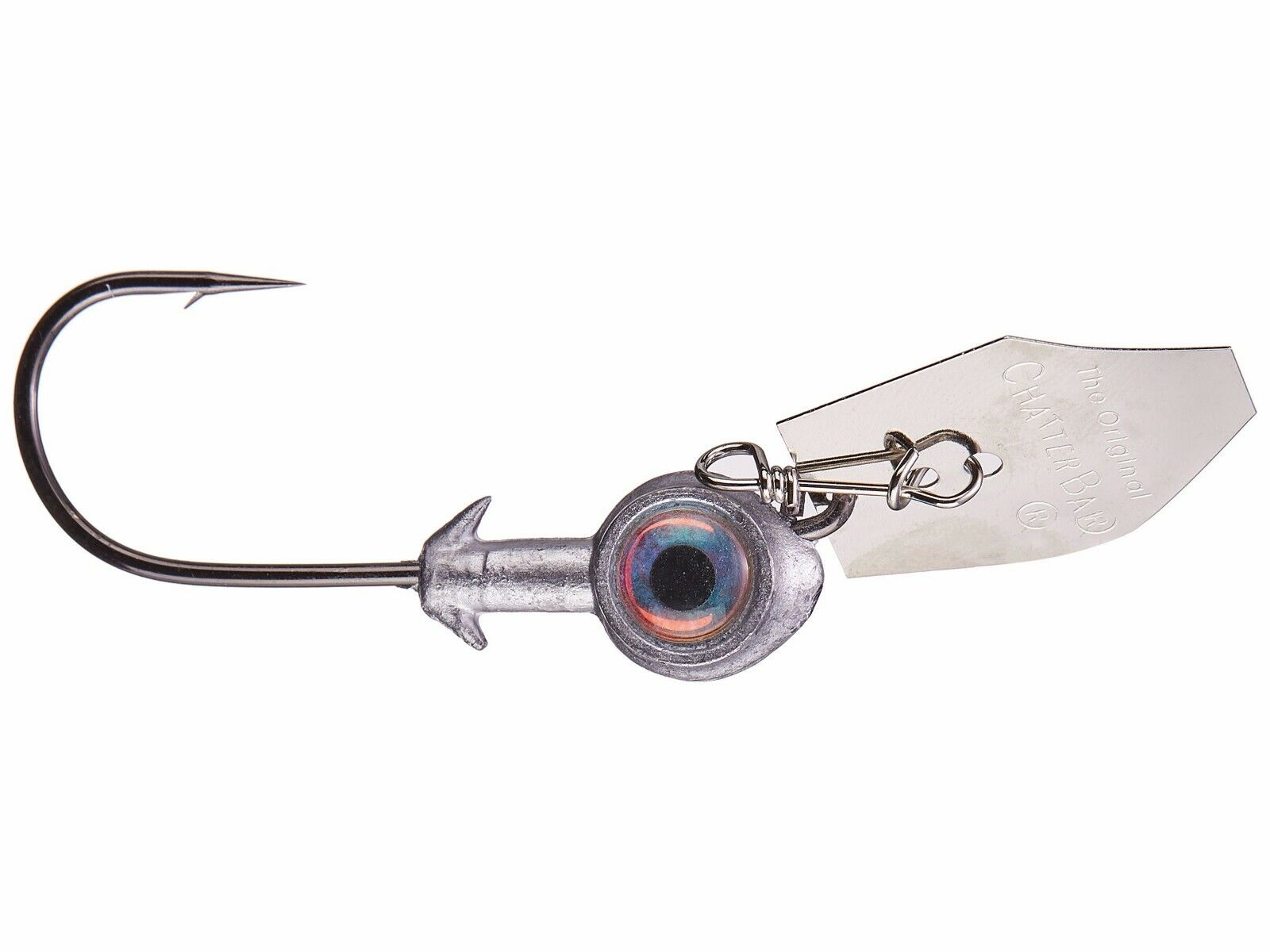 () Z-MAN EYE STRIKE CHATTERBAIT 1/2OZ 4/0 CBE4012-1PK2 SILVER BN2316 ...
